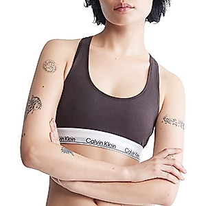 Calvin Klein Women's Modern Cotton Naturals Unlined Wireless Bralette, Woodland, Medium