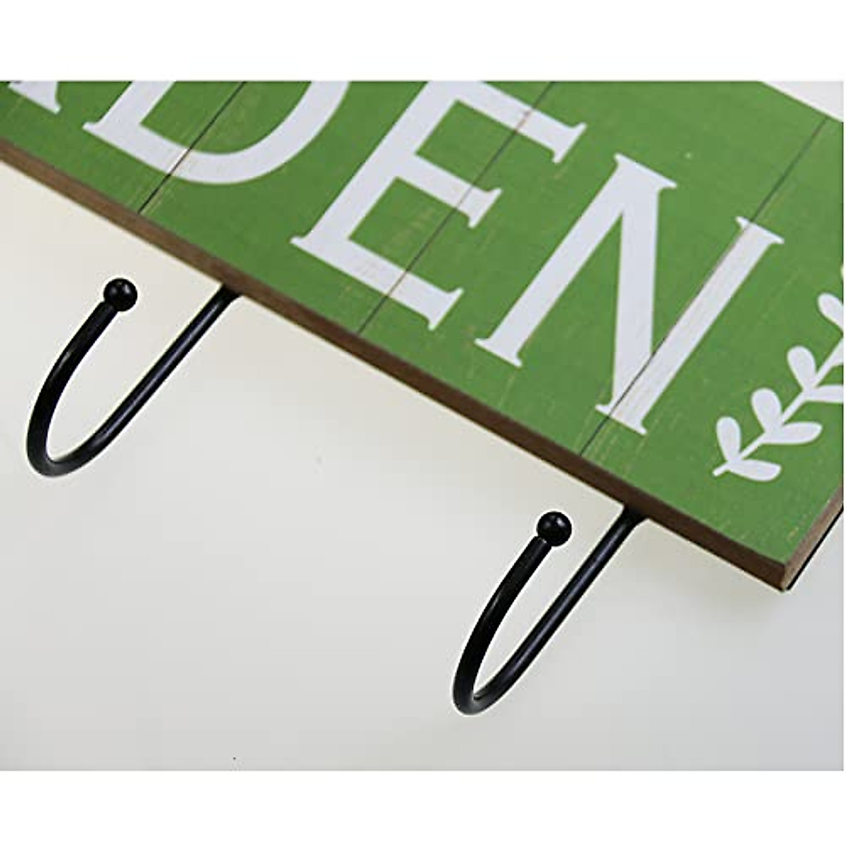 YY YEARCHY Garden Tool Rack Decorative Wall Mounted Storage Organizer Hanger Holder Stand (16.93"x10.04"x2.36", Green)