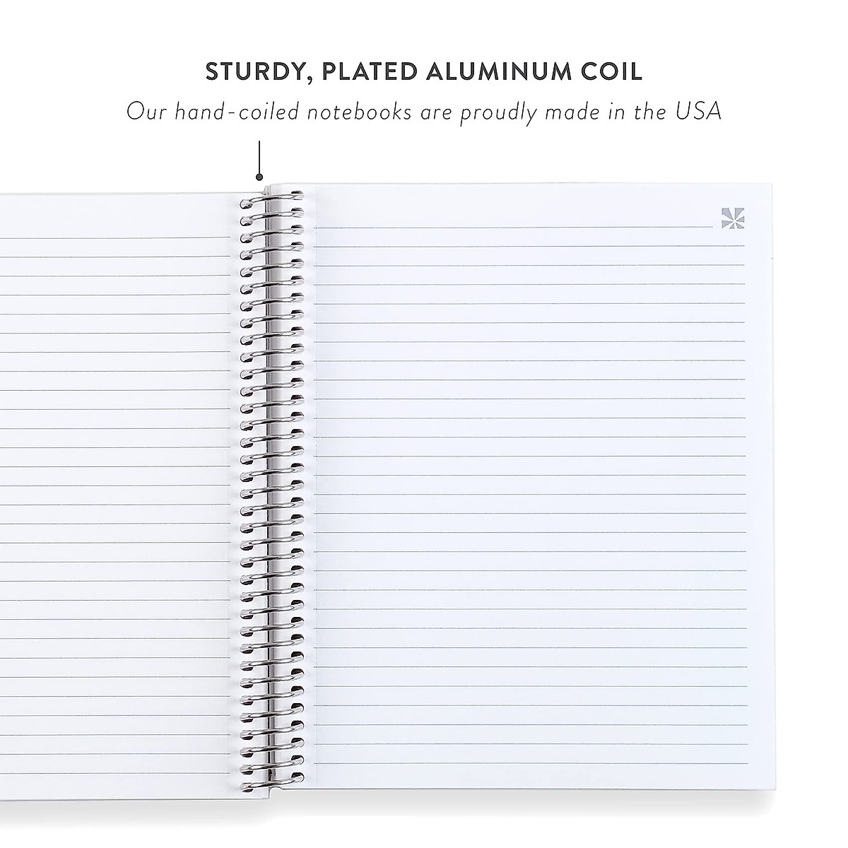 Erin Condren 7" X 9" Spiral Bound College Ruled Notebook - Star Wars Watercolor Leia, 160 Lined Page Note Taking & Writing Notebook, 80Lb Thick Mohawk Paper, Stickers Included