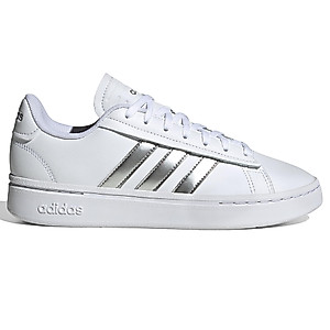 adidas Originals Grand Court Alpha Footwear White/Silver Metallic/Footwear White 5.5 B (M)