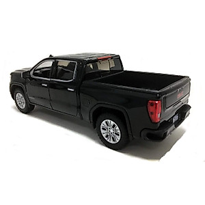 2019 GMC Sierra 1500 Denali Crew Cab Pickup Truck Black 1/24-1/27 Diecast Model Car by Motormax 79362