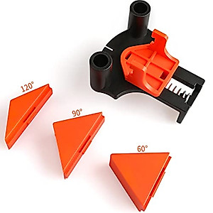 60/90/120 Degree Corner Clamp,Pro Carson Clamps for Woodworking,Adjustable Single Handle Spring Loaded Right Angle Clamp,Tool Gift for Men Father Carpenter, Welding, Drilling, Cabinets, Photo Framing