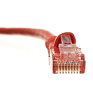 CABLYTIC (20 Pack Cat 6 Ethernet Cable 4 Feet Red UTP Booted 4 FT Computer Network Cable, Internet Cable, Cat 6 Cable