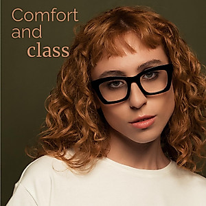 CCVOO 6 Pack Oprah Style Reading Glasses for Women Blue Light Blocking Computer Square Readers with Spring Hinge Men (A1 Mix, 2.75)