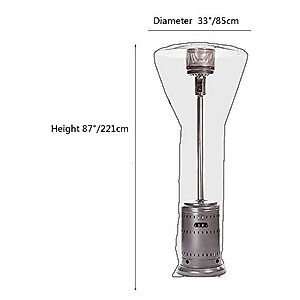 Heater Cover Anti-Dust Cloth, Garden Heater Cover Air Energy Heater Cover Outdoor Patio Rainproof Sunscreen Heater Cover