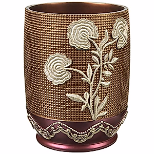 Popular Bath 961690 Ombre Rose, Waste Basket, Burgundy