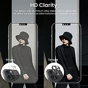 Tensea for iPhone 14 Pro/iPhone 14 Pro Max Camera Lens Protector, Aluminum Alloy Metal Tempered Glass Cover Camera Screen Protector Accessories, Case Friendly for iPhone 14Pro / 14 ProMax 2022