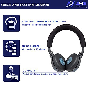 AHG Premium Replacement SoundLink OE Pads Cushions Compatible with Bose SoundLink On-Ear Wireless Headphones, On-Ear Wireless, On-Ear 2 & SoundTrue On-Ear - Soft, Great Comfort + Durability (Black)