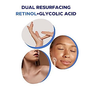 Uplifting Skin Certinol Serum - Anti-Aging Cream with Glycolic Acid, 3D Ceramide & Retinol, Firming & Tightening Moisturizer, 1.7oz