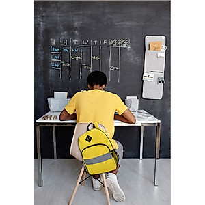 Trail maker Kids Reflective Backpack for School, Colorful Backpack with Reflector Strips, Side Pocket, Padded Straps