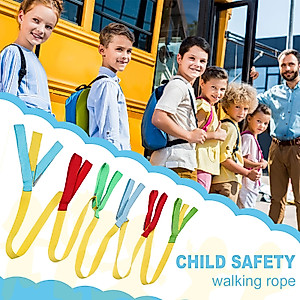 Preschool Walking Rope with Handles Children Safety Walking Rope Preschool Walk in Line Ropes Fits up to 12 Children 2 Teachers for Toddlers Kids Daycare Preschool Walk Guides