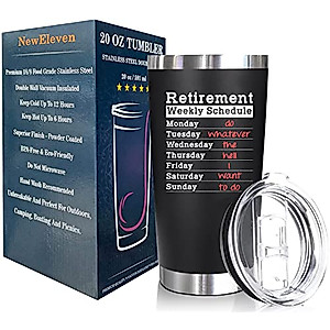 Retirement Gifts For Men Women 2023 - Retired Gifts For Women, Men - Retirement Party Decorations - Fun Retirement Gifts For Women, Men, Retired People, Coworkers, Friends - 20 Oz Tumbler