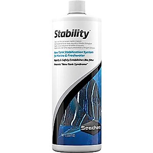 Seachem Stability Fish Tank Stabilizer - For Freshwater and Marine Aquariums 1L