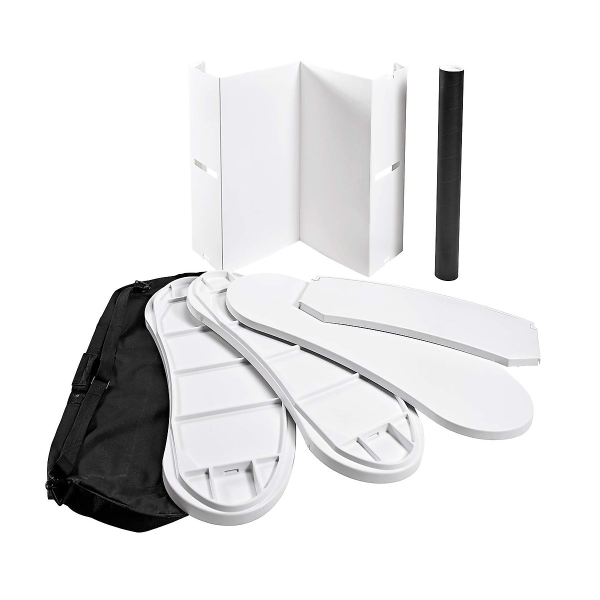 Portable Trade Show Graphic Counter Custom Printed Lightweight with Carrying Case and Shoulder Strap