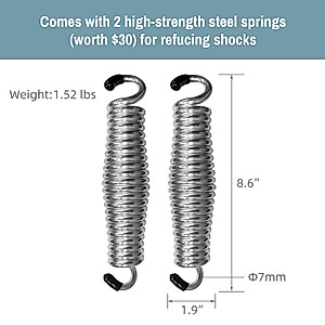 Wooden Porch Swing, Ergonomic Seat, Bench Swing with Hanging Chains and 7mm Springs, Heavy Duty 800 LBS, for Outdoor Patio Garden Yard (Deep Brown, 2-Seater)