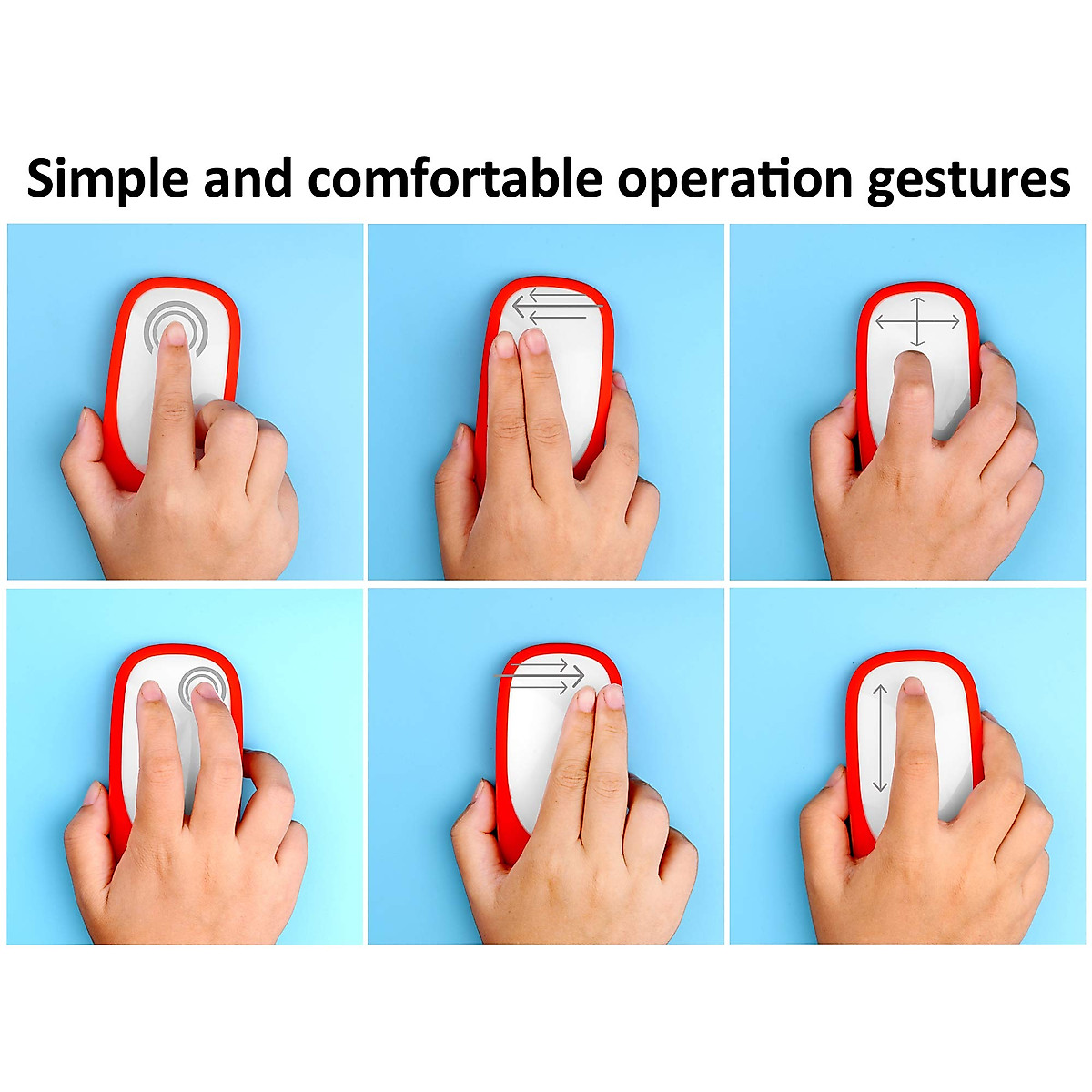 N/T Silicone Case Cover Protective Skin for Magic Mouse 1/2 Silicone Case for Apple Magic iPad Mouse (Pink)