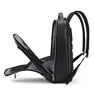 Samsonite Classic Leather Backpack, Black, One Size