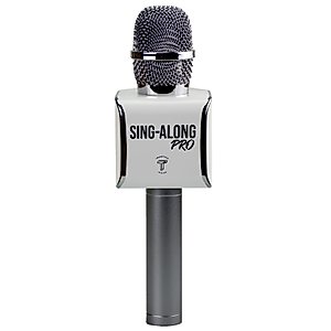 Sing-along PRO Bluetooth Microphone - Wireless Karaoke Microphone with Bluetooth for Kids and Adults - Portable Microphone for Home Karaoke - Sing-Along Mic with Stereo Audio - Black (Black)