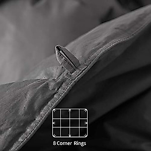 ENMUJOY Goose Down Comforter Twin Size Duvet Fluffy All Season Bedding Medium Warmth Soft 100% Organic Cotton Cover 8 Corner Tabs 33 oz (Grey, Twin)