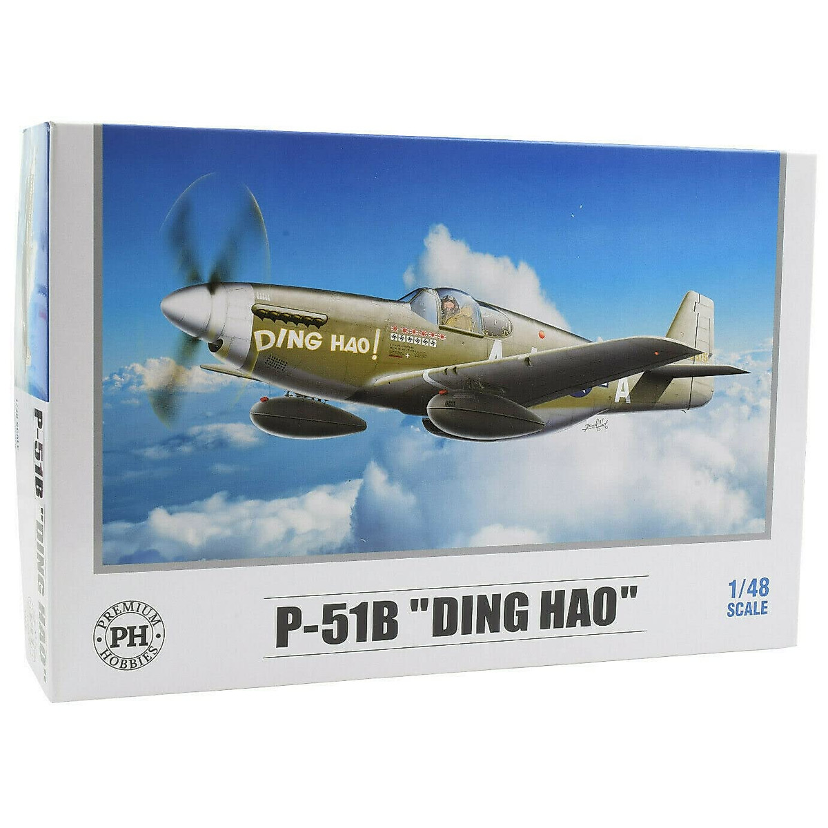 Premium Hobbies P-51B Ding Hao 1:48 Plastic Model Airplane Kit 136V