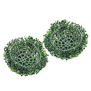 junshi11 Artificial Plant Topiary Ball Faux Boxwood Decorative Balls for Home Office Desk Table Room Decoration, Garden Wedding Decor, Indoor Outdoor Artificial Plant Ball 12 cm