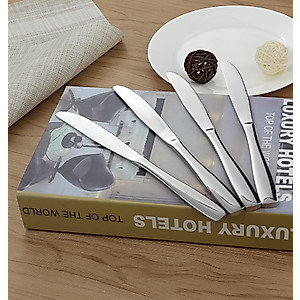 Hommp 16-Piece Stainless Steel Dinner Knives Set