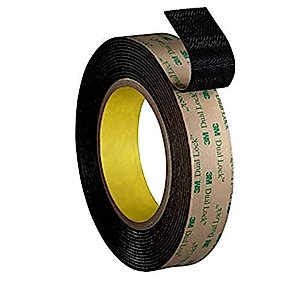 3M Dual Lock Reclosable Fastener TB4575, Black, 1 in x 10 ft