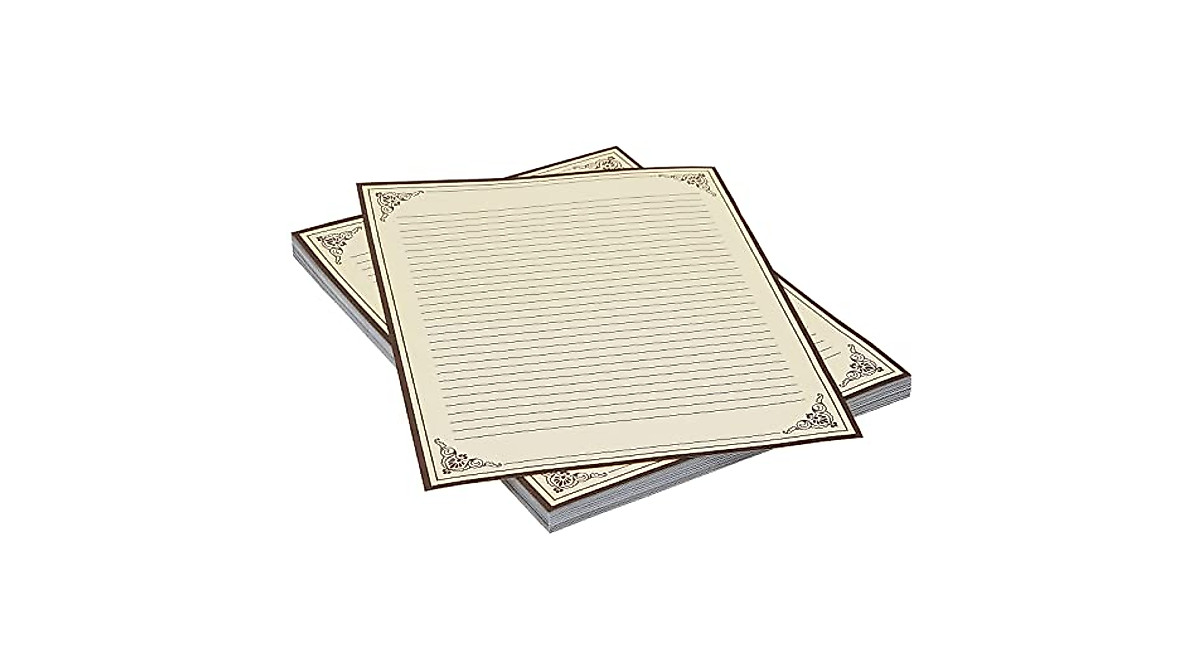 96 Sheets Vintage Lined Writing Paper – Elegant & Functional