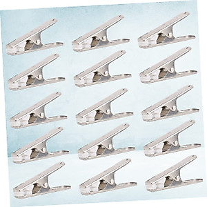 TINEASUR 24 Pcs Clothes Drying Clips Drying Craft Clips Hanger Clips Peg Multifunctional Clip Clothes Clips and Clamps Laundry Clips Drying Clothes Peg Windproof Clothes Hanger Silver