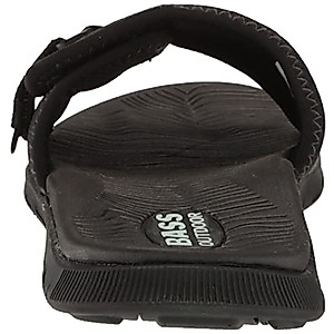 BASS OUTDOOR Topo Women’s Sandals – Open-Toe Slides for Beach or Backyard Hiking Shoe, Black, 9.5