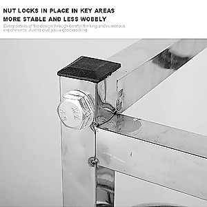 Wonetfls Commercial Baking Pan Racks Stainless Steel 15 Tier Bakery Shelf with Universal Wheels Heavy Duty Speed Rack Hotel Kitchen Movable Bun Racks