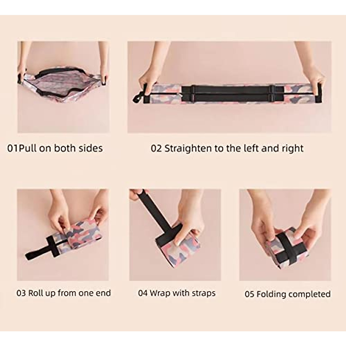 YEOLE Folding eco friendly shopping bag, grocery storage tote bag, travel shoulder portable thickened grocery shopping bag, supermarket eco protection bag, large and durable, reusable