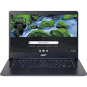 Acer Chromebook 314 Laptop Student Business, 14" FHD Touchscreen, Dual-core Intel Celeron N4020, 4GB RAM, 64GB eMMC, Intel UHD Graphics, 12.5H Long Battery, WiFi, Ultra Light, Bluetooth, Chrome OS