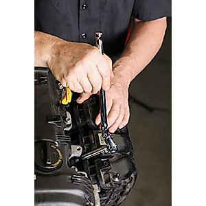 ARES 42028-3-Piece 72-Tooth Flex Head Ratchet Set - Premium Chrome Vanadium Steel Construction & Chrome Plated Finish - 72-Tooth Quick Release Reversible Design with 5 Degree Swing