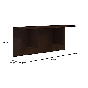 Lorell Prominence 2.0 Espresso Laminate Reception Countertop