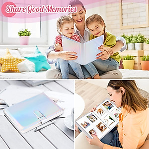 Ablus 128 Pockets Mini Photo Album for Fujifilm Instax Mini 7s 8 8+ 9 11 25 26 50s 70 90 Instant Camera(Magic silver)