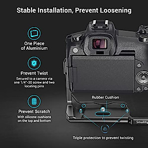 SmallRig Camera Cage for Canon R, Built-in Cold Shoe and Anti-Twist Design Cage CCC2803