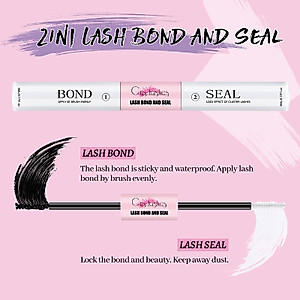Crislashes DIY Extension Kit - 168 PCS 8-16mm Mixed Lashes, Lash Bond and Seal, Applicator, Reusable Cluster Lashes Home Use (KIT 03)