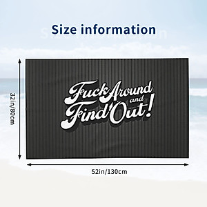 Lujzwop Fuck Around and Find Out Beach Towel, Oversized Pool Towel, Quick Dry Microfiber Beach Towel for Men and Women