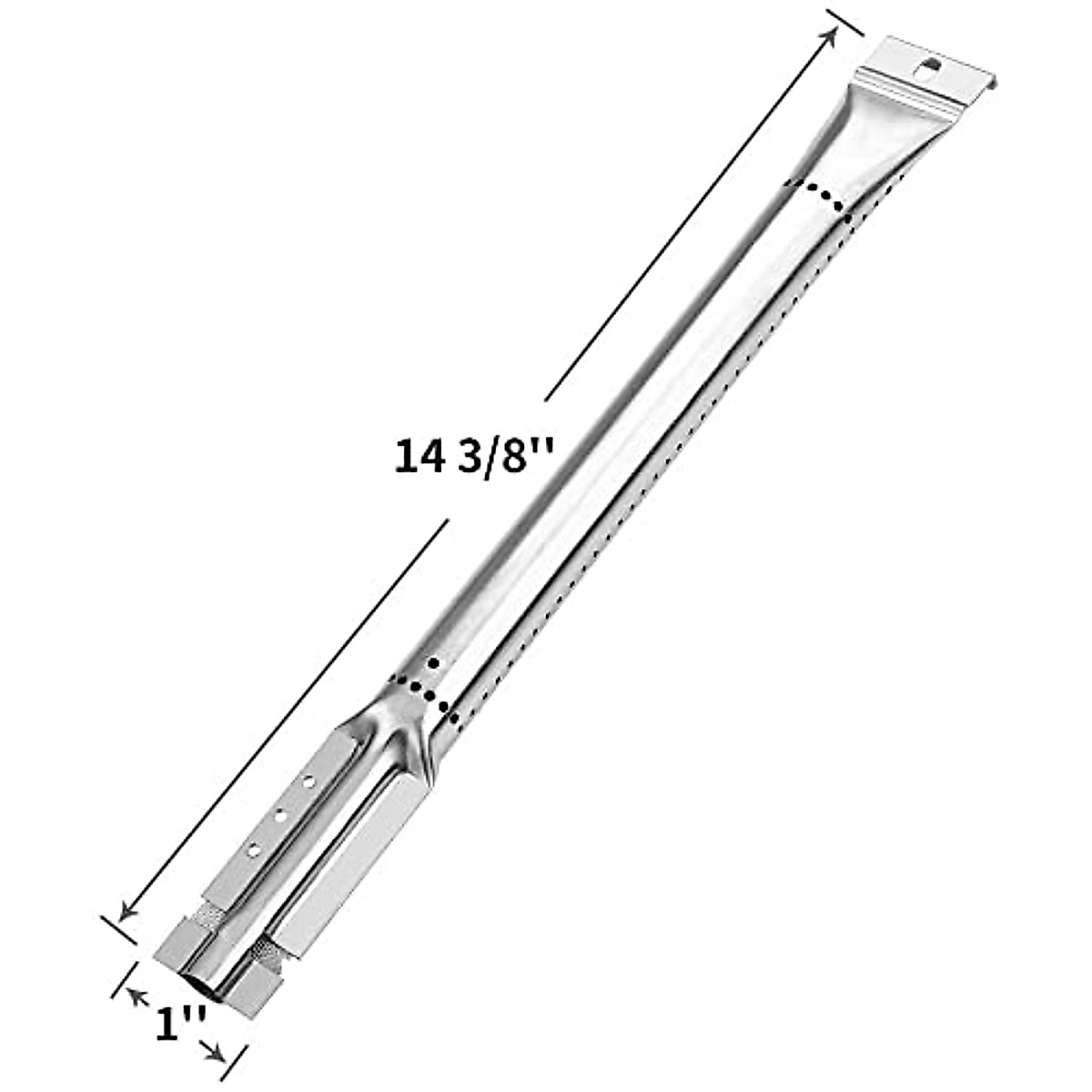 Htanch PN8531 (5-Pack) SA5491(5-Pack) 14 5/8" Heat Plate and Burner,Carryover Tubes Replacement for Charbroil 463440109, 463230515, 463230514, 463230513, 463230512, 463230511, 463230510, 463226514