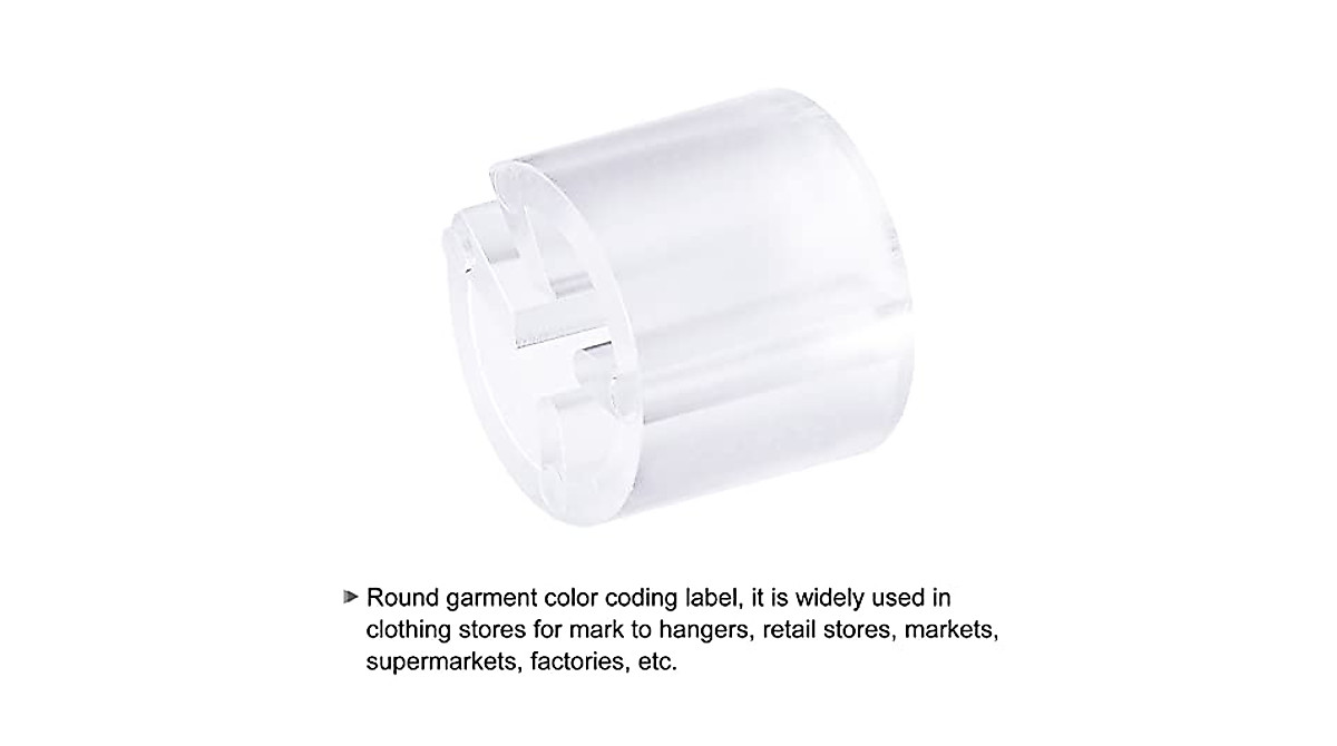 Clear Clothes Hanger Markers for Easy Color Coding