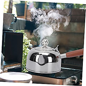 VINTORKY 1pc Kettle Boiling Teapot Portable Coffee Maker Portable Induction Cook Top Electric Espresso Maker Travel Coffee Cup Greek Coffee Pot Coffee Espresso Machine 304 Stainless Steel