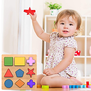 Kimuvin Wooden Alphabet Puzzles, ABC Puzzle Board for Toddlers 3-5 Years Old, Preschool Boys & Girls Educational Learning Letter Toys, Sturdy Wooden Construction