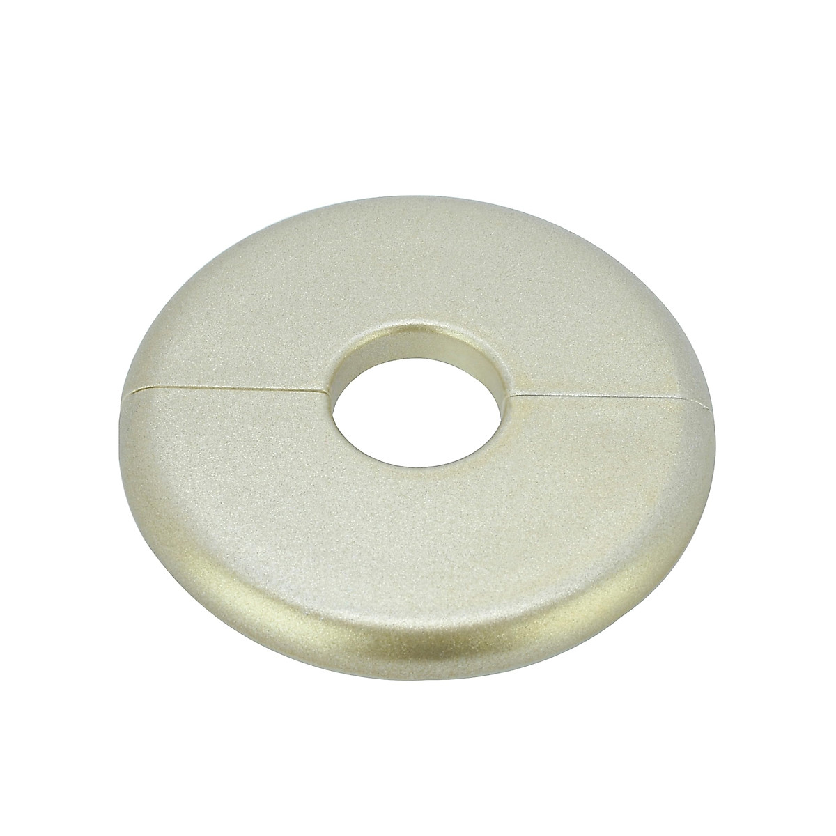 Mago Family Magic Wall Split Flange for 22mm/0.87" Dia Water Pipe, Escutcheon Plate ABS Round Self-Adhesive Plumbing Cover Plates, Water Faucet Decoration Escutcheon Pipe Collar Golden, 1 Piece