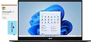 ASUS Creator Q Gaming & Business Laptop (Intel i9-13900H 14-Core, 24GB DDR5 4800MHz RAM, 1TB PCIe SSD, GeForce RTX 3050, 15.6" 120 Hz Win 11 Home) with MS 365 Personal, Dockztorm Hub