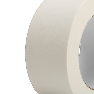 Lichamp Masking Tape 2 inch Wide, 2 Pack General Purpose Masking Tape Beige, White Masking Paper for Painting, Arts, Crafts, 2 inch x 55 Yards x 2 Rolls (110 Total Yards)