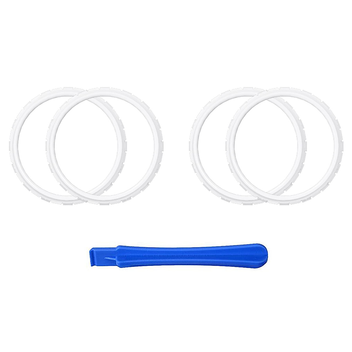 eXtremeRate White Replacement Accessories for PS5 Controller, Custom Accent Rings for PS5 Controller - Controller NOT Included