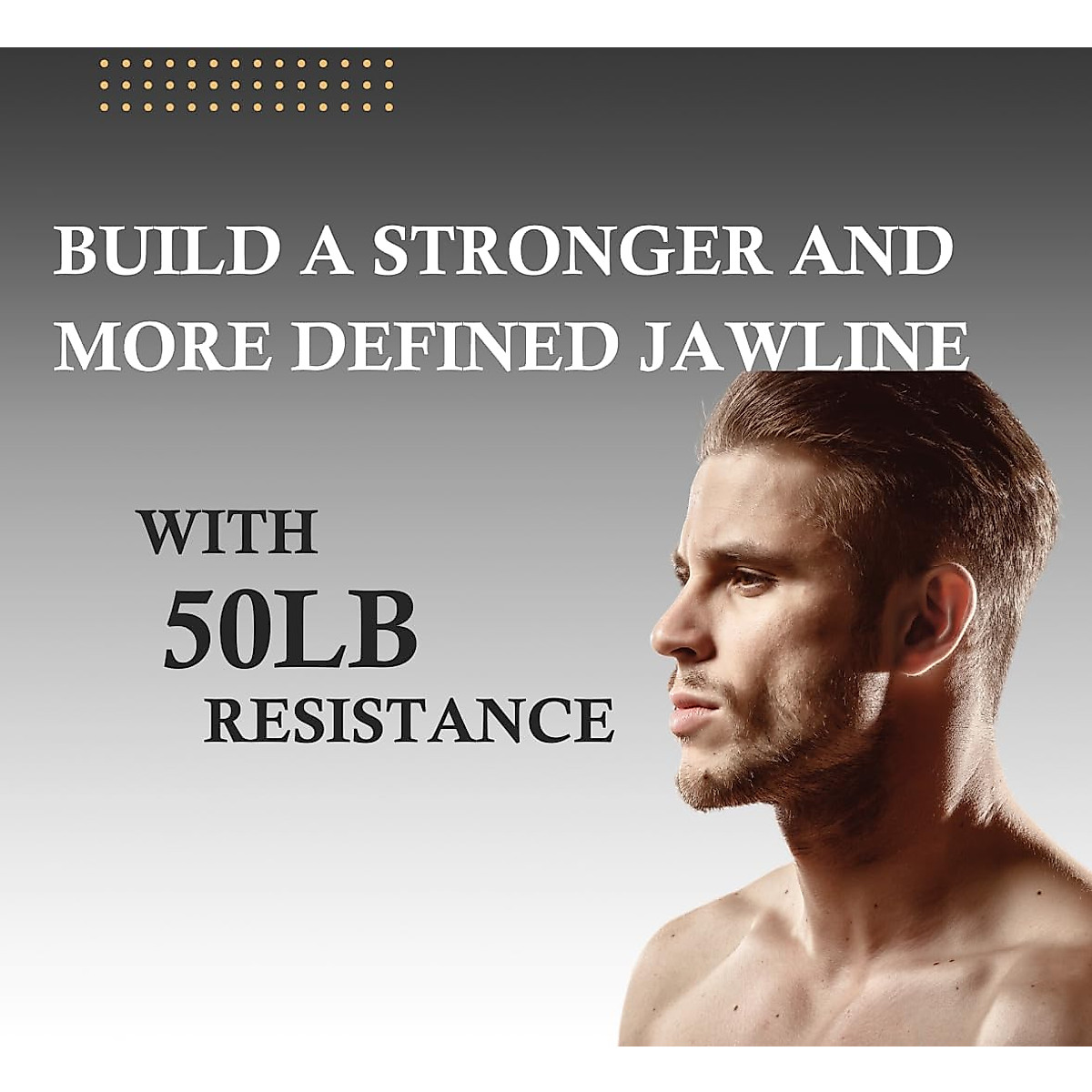 Jawline Shaper for Men and Women, Jaw Exerciser, Jawline Exerciser, Jawline Trainer, 3 Resistance Levels, Face Slimmer, Silicone Face and Neck Exerciser, Double Chin Reducer Eliminator