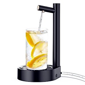 Desk Water Dispenser, Water Pump for 5 Gallon Bottle, Desktop Bedside Water Dispenser, 5 Gallon Smart Table Water Dispenser, Portable Detachable Type-C Charging, Application Home, Office, Camping