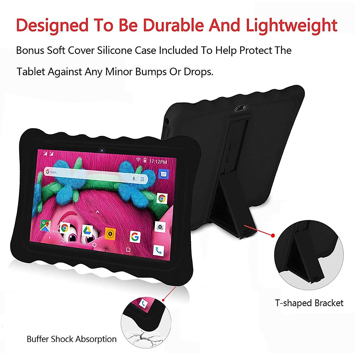 Tablet Case for 10 inch, Anti-Slip Soft Silicone Case, Compatible with Hoozo 10, CHENEN P1 P2, Manjee 10, KUBI T60, FLYINGTECH 10, Winsing 10, WECOOL 10.1, Lectrus 10.1